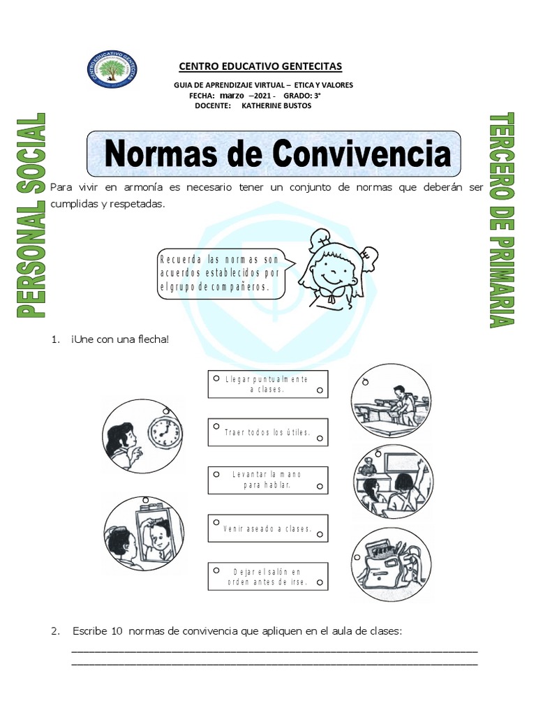 Guia de Aprendizaje Virtual Etica y Valores 2021 | PDF