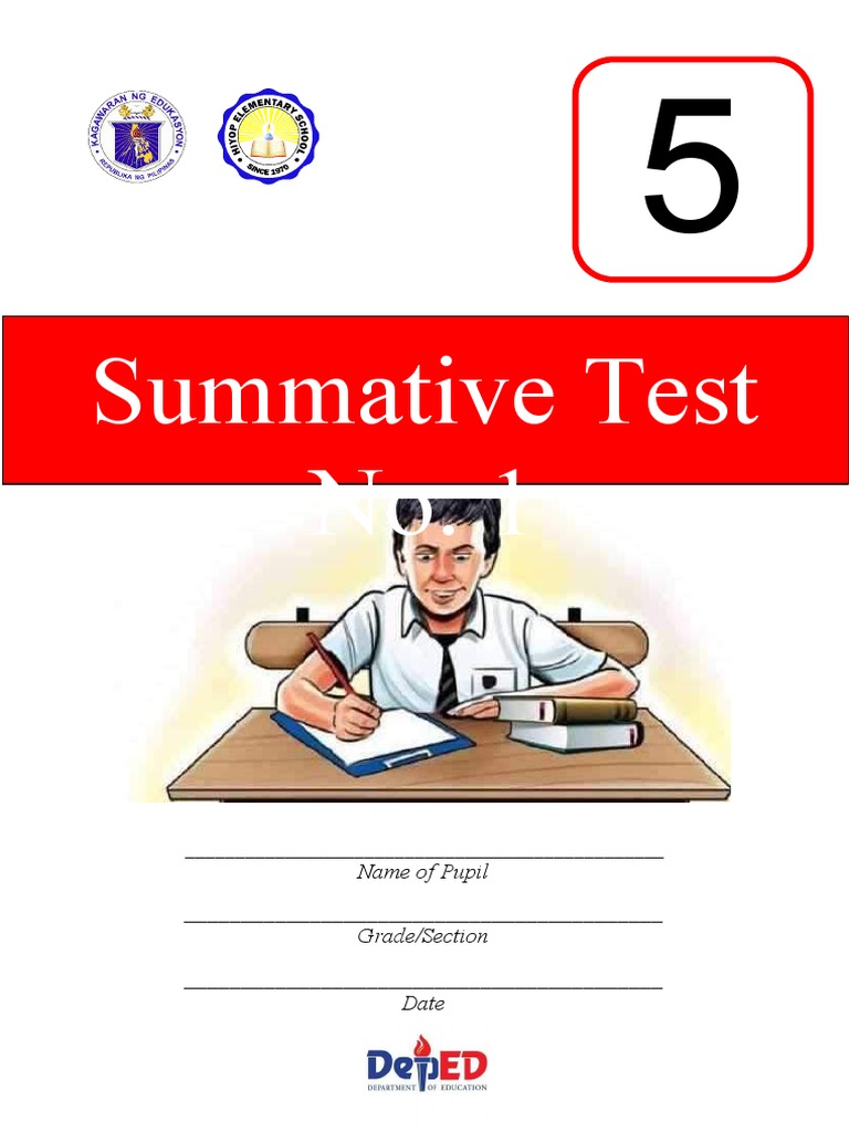 Grade 5 Summative Test 1 | PDF