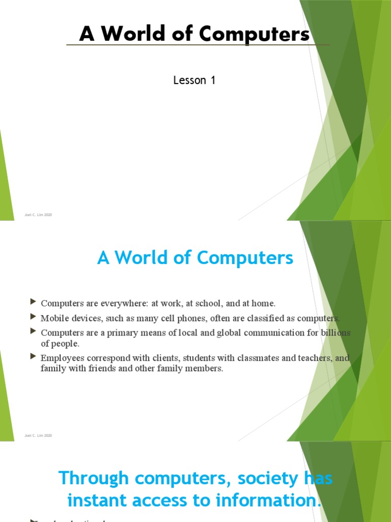 A World of Computers | PDF | Data | Input/Output