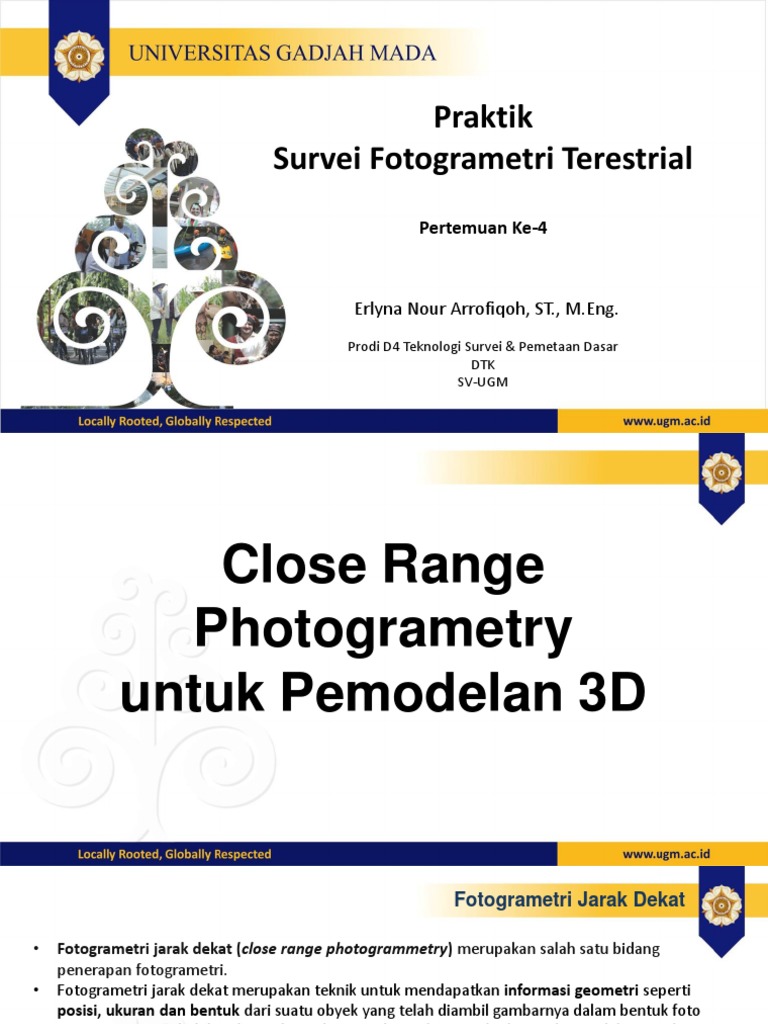 Praktik Survei Fotogrametri Terestrial: Pertemuan Ke-4 | PDF