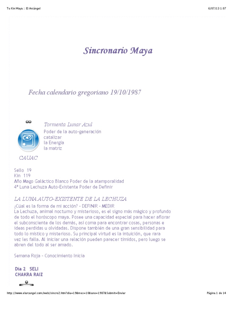 Tu Kin Maya El Arcángel | PDF | Vida | Ligero