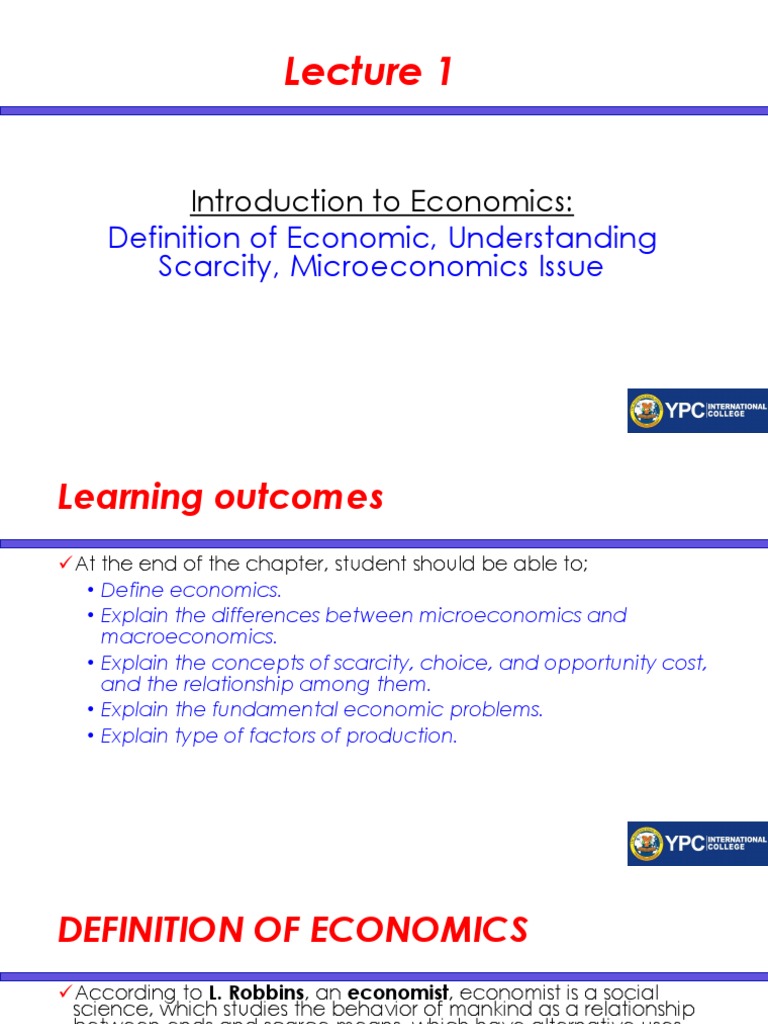 Introduction To Economics:: Definition of Economic, Understanding ... Introduction To Economics:: Definition of Economic, Understanding ...