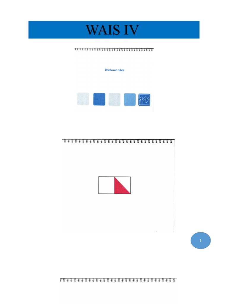 Cubos y Figuras en WAIS IV | PDF