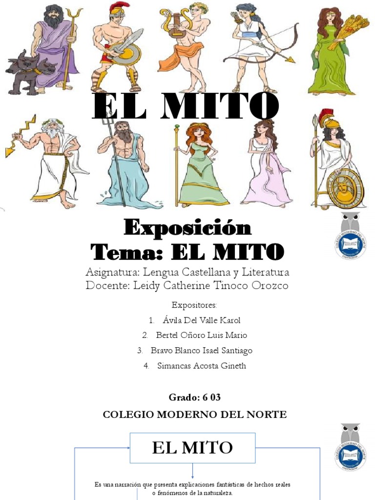 Análisis de los elementos y características del mito en un documento ...
