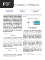 MIM Cap Model | PDF | Capacitor | Ph