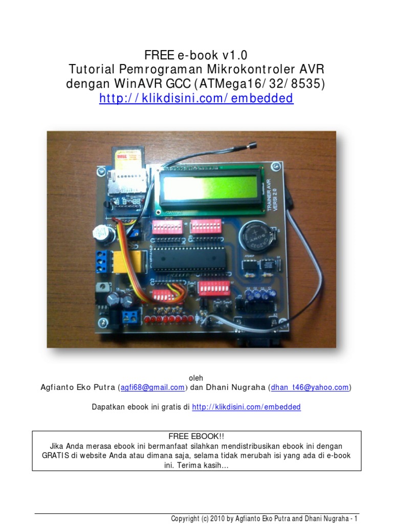 Tutorial Pemrograman Mikrokontroler AVR - v1.0 | PDF