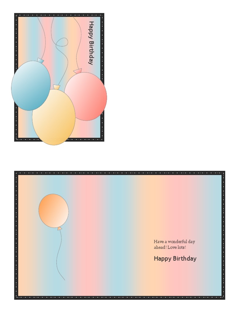 Happy Birthday Card | PDF