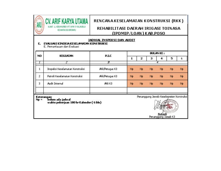 6.RKK Tabel E AKU | PDF