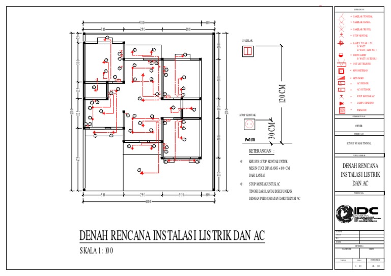 21.denah Rencana Instalasi Listrik Dan Ac | PDF