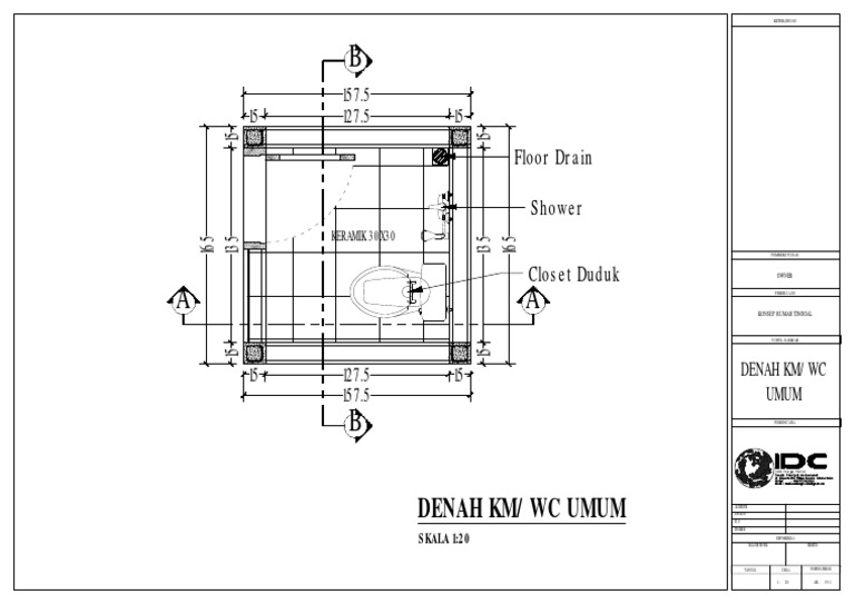 31.denah WC Umum | PDF