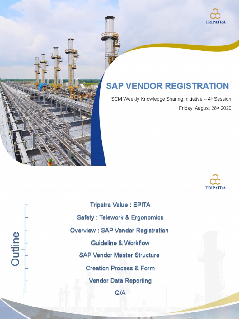 Sap Vendor Registration: SCM Weekly Knowledge Sharing Initiative - 4 ...