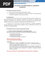 Module 1 Assessment | PDF | Educational Assessment | Test (Assessment)