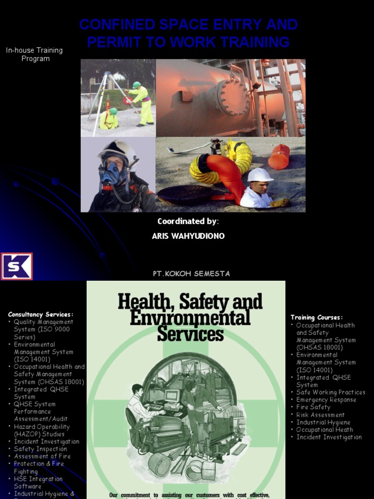 Confined Space Entry Training Program | PDF | Oxygen | Occupational ...