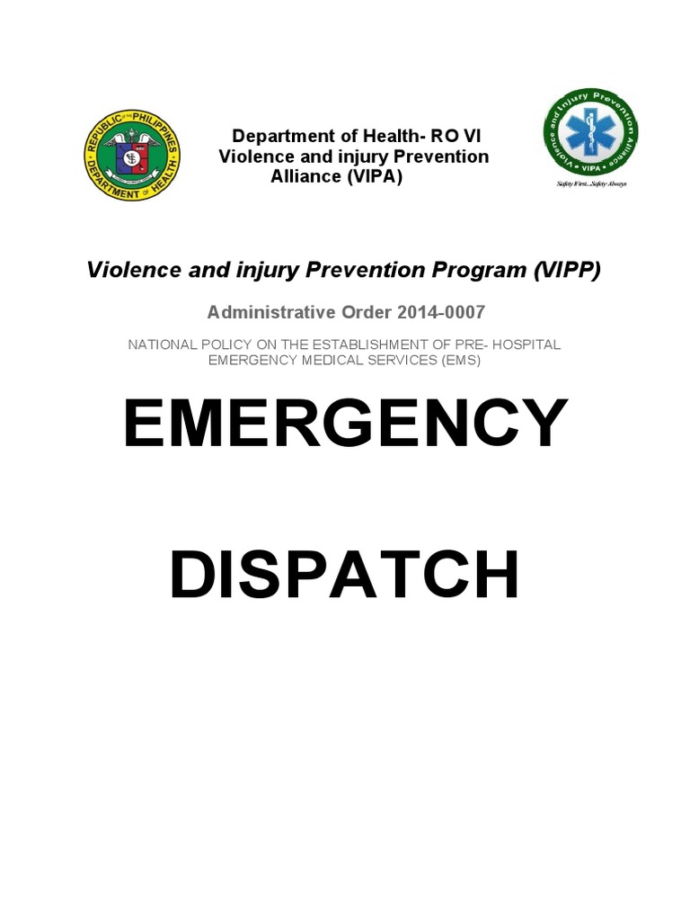 Emergency Dispatch Protocol | PDF | Emergency Medical Services ...