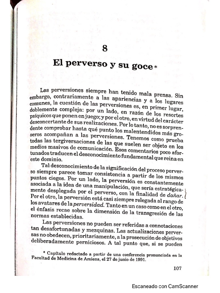 El Perverso y Su Goce. Joel Dor | PDF