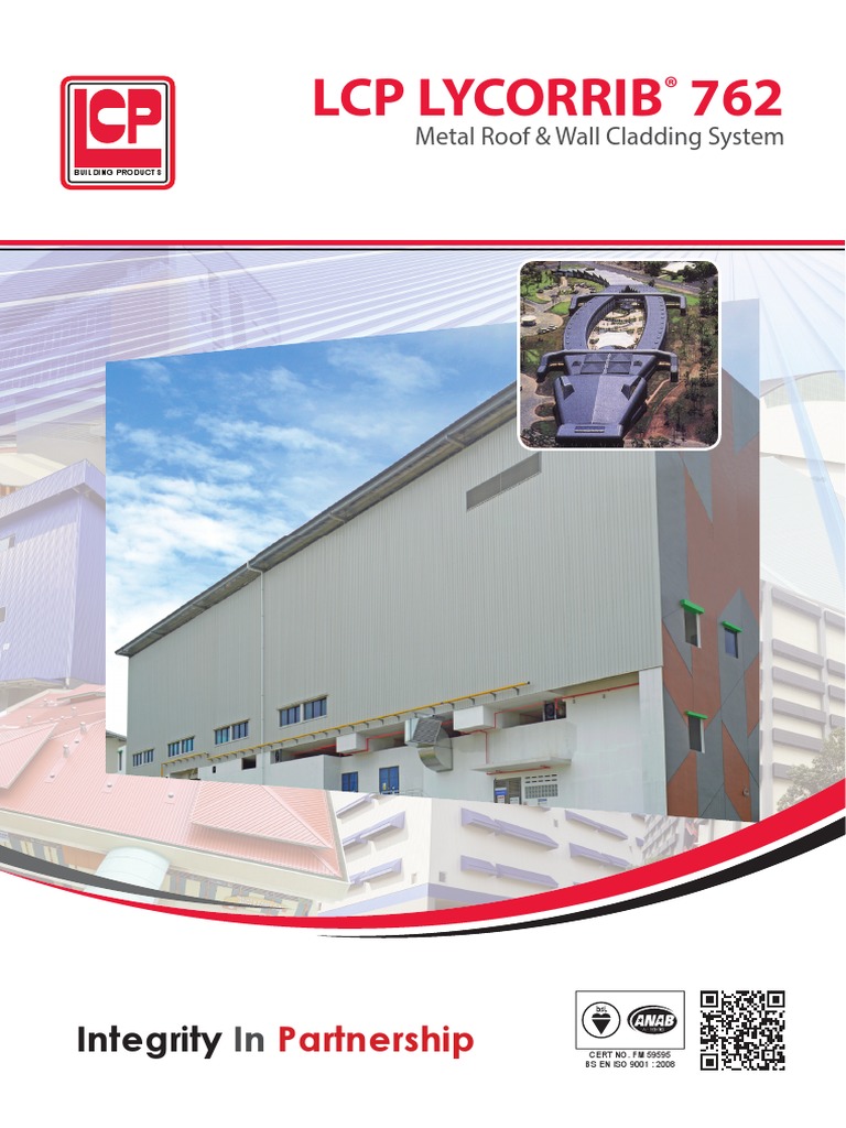 LCP Lycorrib® 762 | PDF | Roof | Sheet Metal