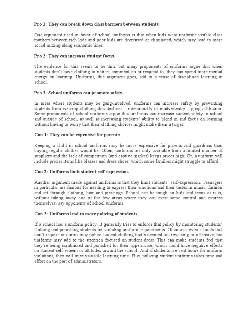 School Uniform | PDF | Clothing | Human Nature