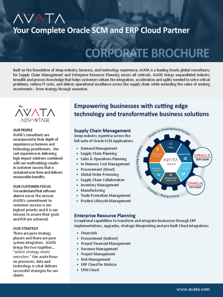 Corporate Brochure: Your Complete Oracle SCM and ERP Cloud Partner ...