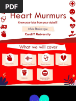 Classifications of Heart Murmurs | PDF | Cardiology | Medical Specialties