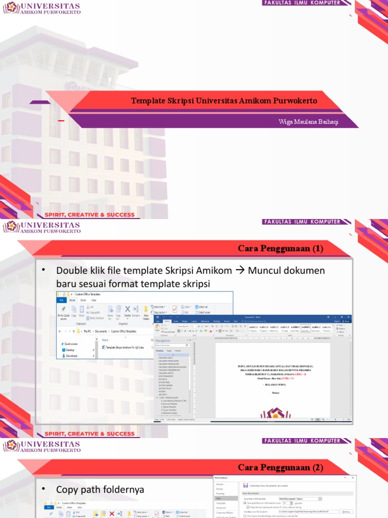 Template Skripsi Universitas Amikom Purwokerto | PDF