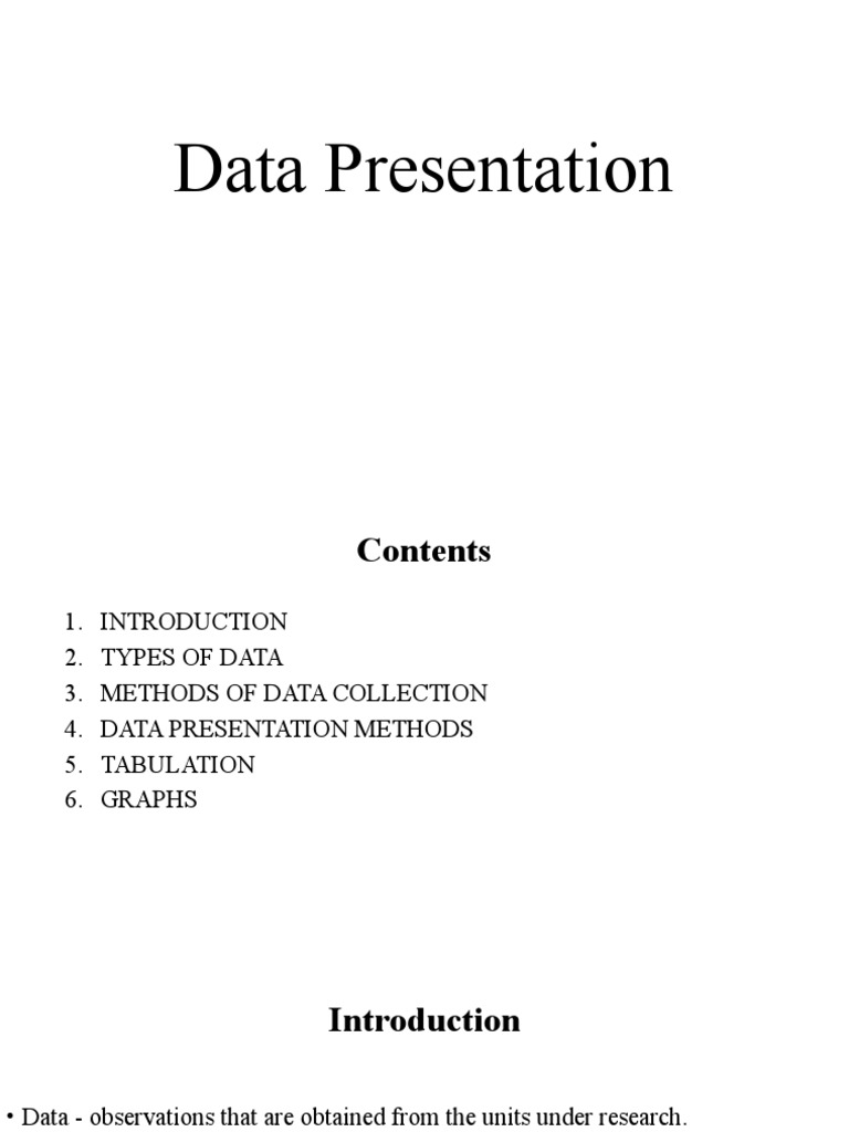 Present Data Visually | PDF | Data | Histogram