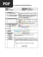 Grade 1 Recognizing and of A Whole | PDF | Lesson Plan | Teaching ...