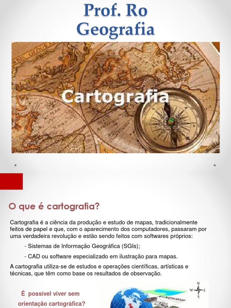 Cartografia Slides | PDF | Cartografia | Geografia