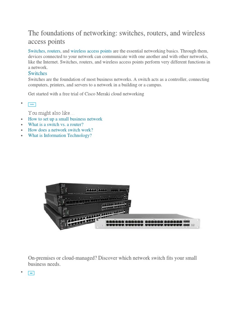 The Foundations of Networking | PDF | Router (Computing) | Computer Network
