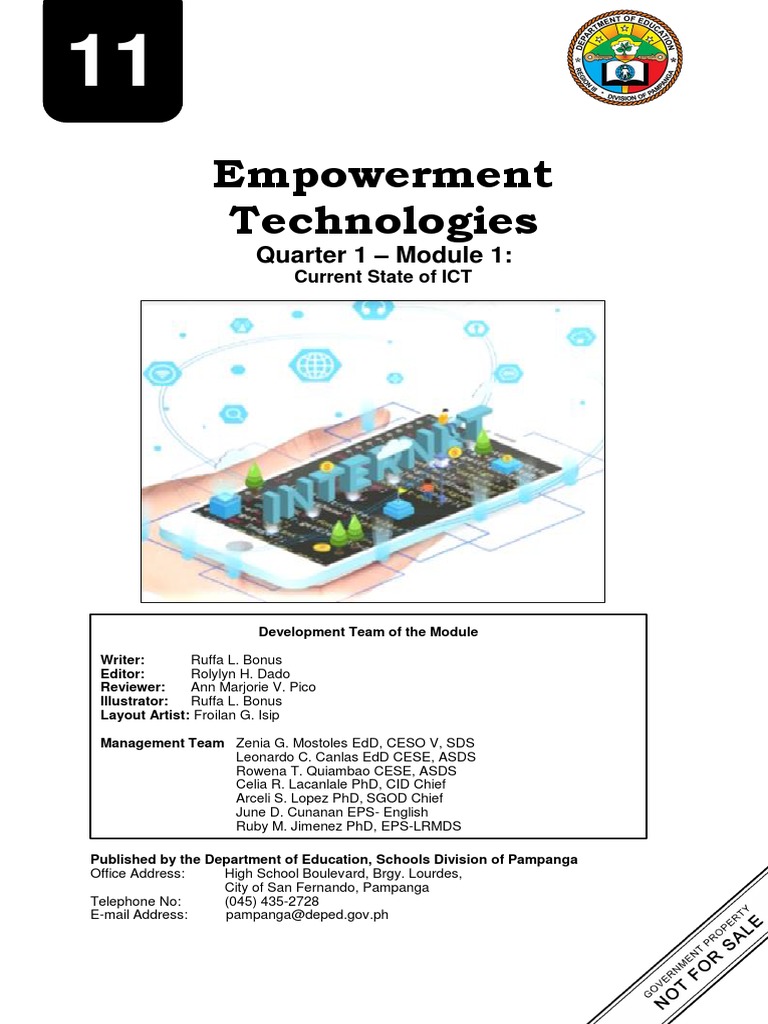 EmpTech - Q1 - Mod1 - Current State of ICT | PDF | Educational Technology | Internet