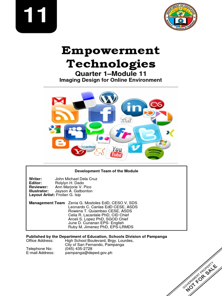 EmpTech - Q1 - Mod11 - Imaging Design For Online Environment | PDF ...