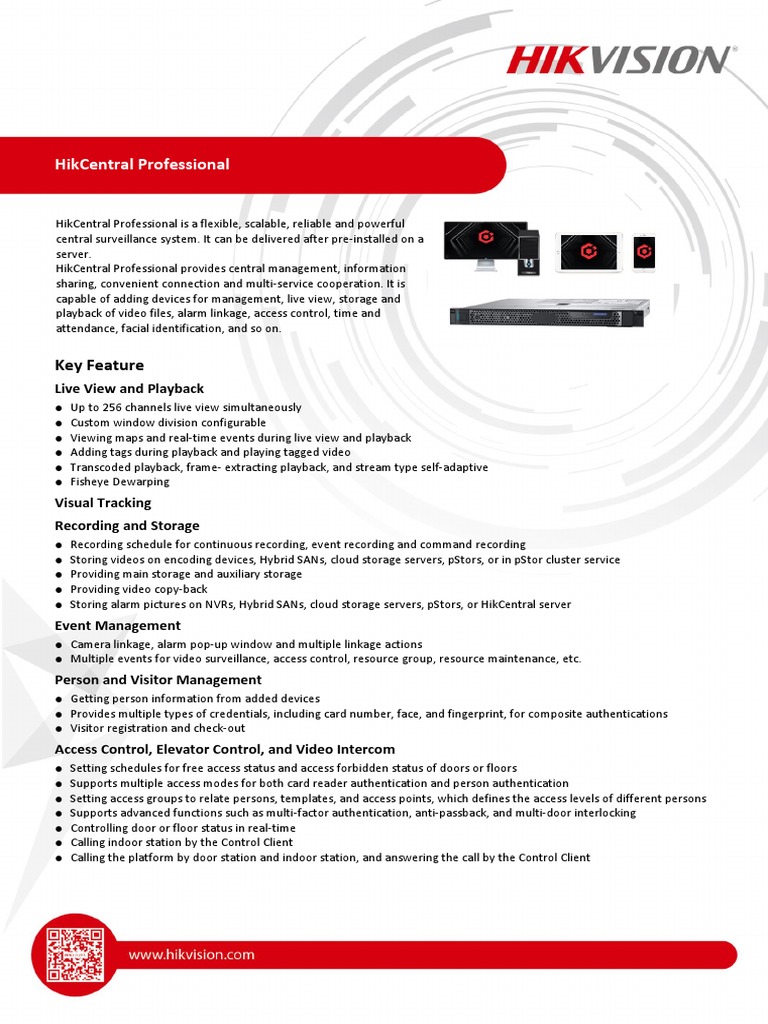 HikCentral-Professional V1.7.1 Datasheet 20201125 | PDF | Access ...
