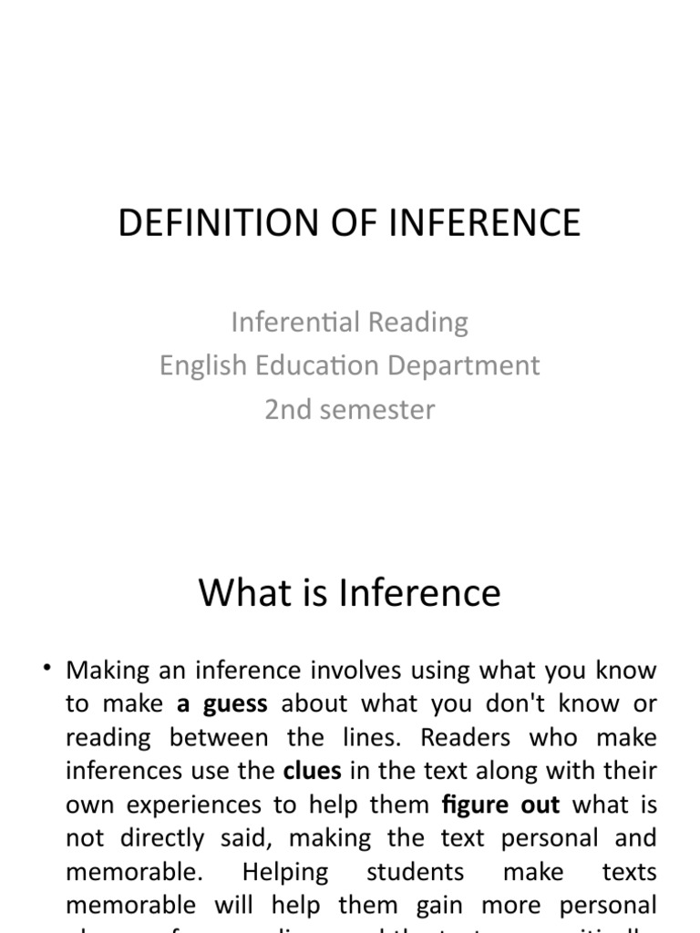 Inference Skills for Students | PDF | Career & Growth | Self-Improvement