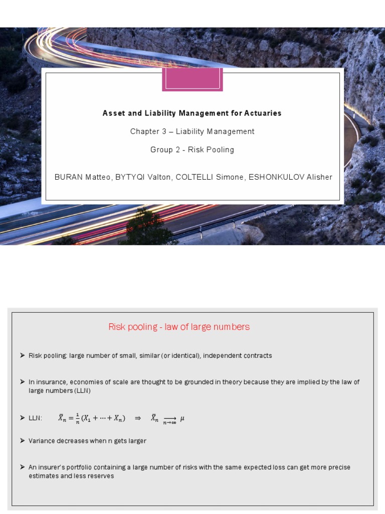 Asset And Liability Management For Actuaries Chapter 3 Liability