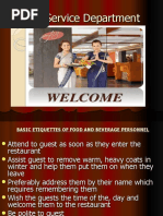 Basic FNB Service Training Module | PDF