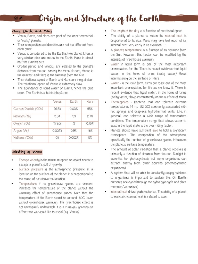 Earth Science: Planetary Spheres Overview | PDF | Minerals | Atmosphere