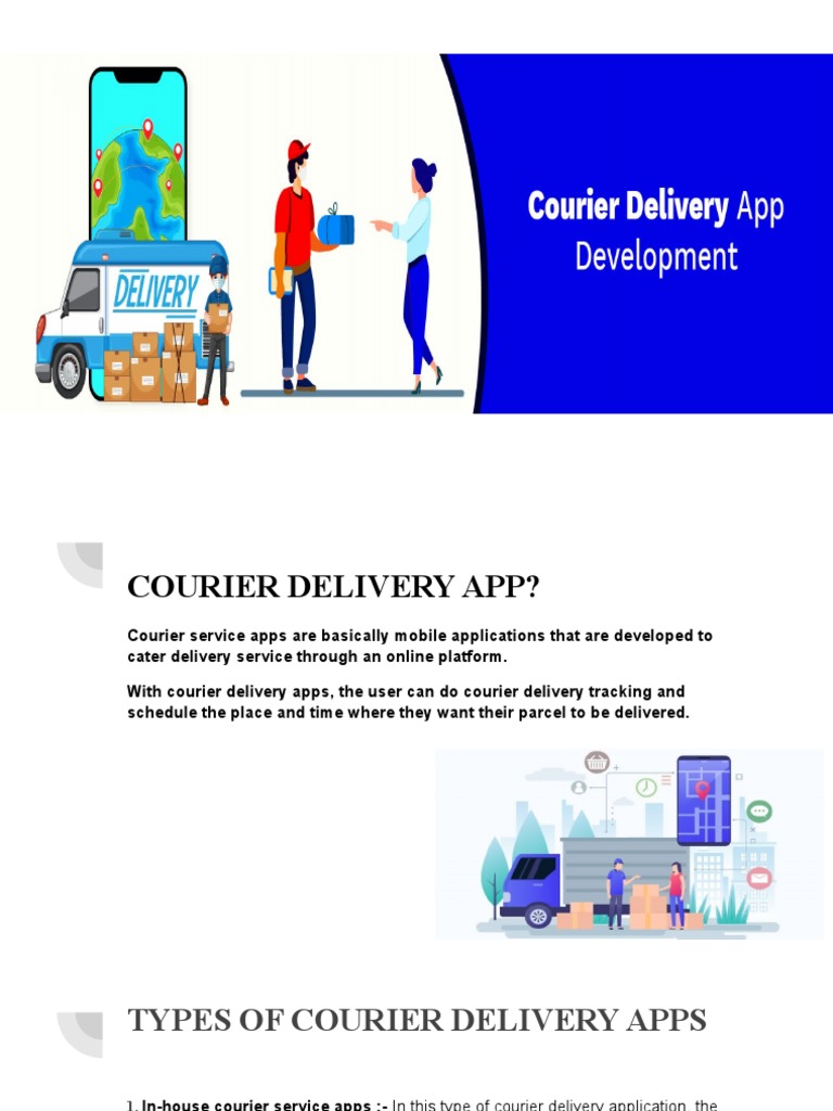 Courier Delivery App | PDF | Business | Technology & Engineering