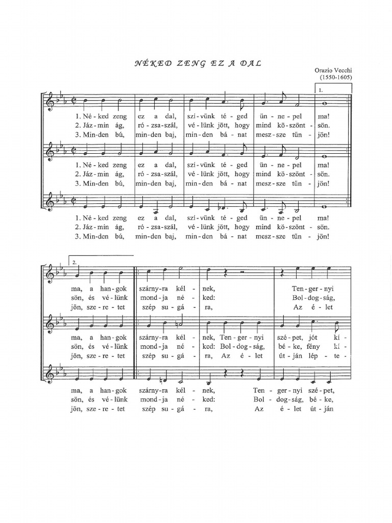 Neked Zeng Ez A Dal | PDF