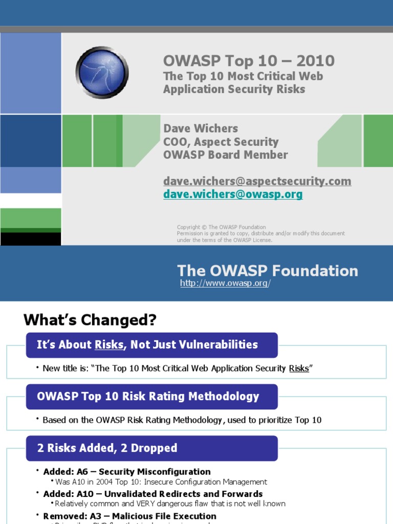Owasp Top 10 | PDF | Transport Layer Security | Cybercrime