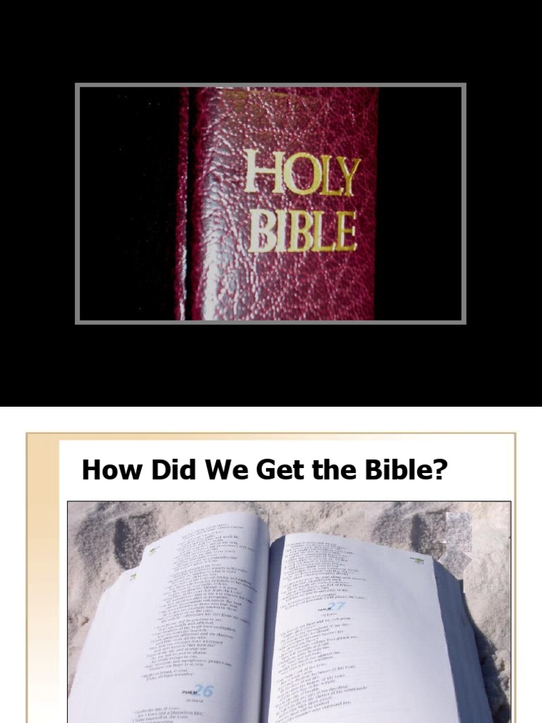 Understanding Bible Inspiration and History | PDF | Old Testament ...