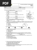 Grade 7 Science Examination Second Quarter | PDF | Plants | Reproduction