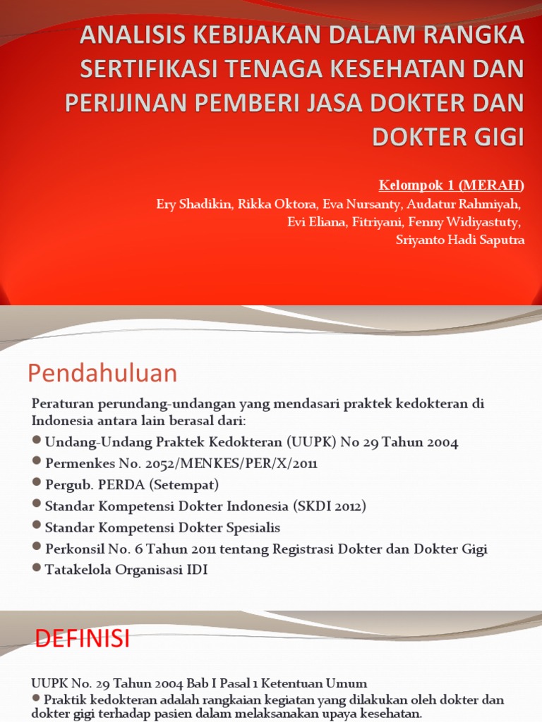 Sertifikasi Dokter Gigi - Perumperindo.co.id