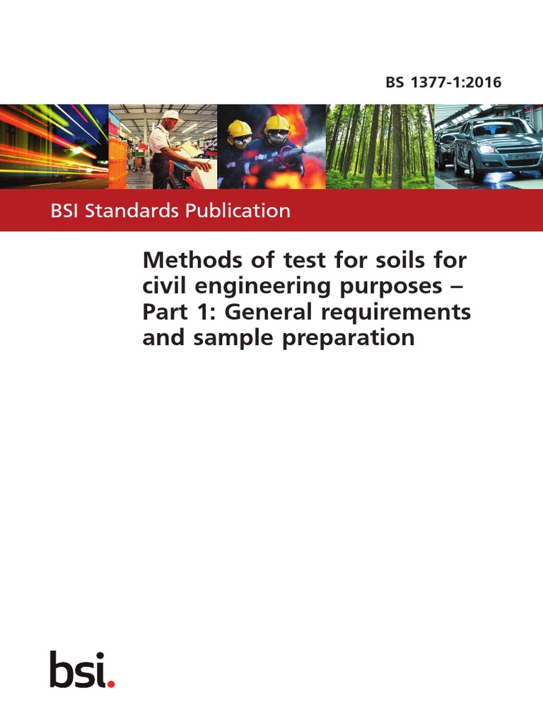 BS 1377-12016 | PDF | Civil Engineering | Geotechnical Engineering