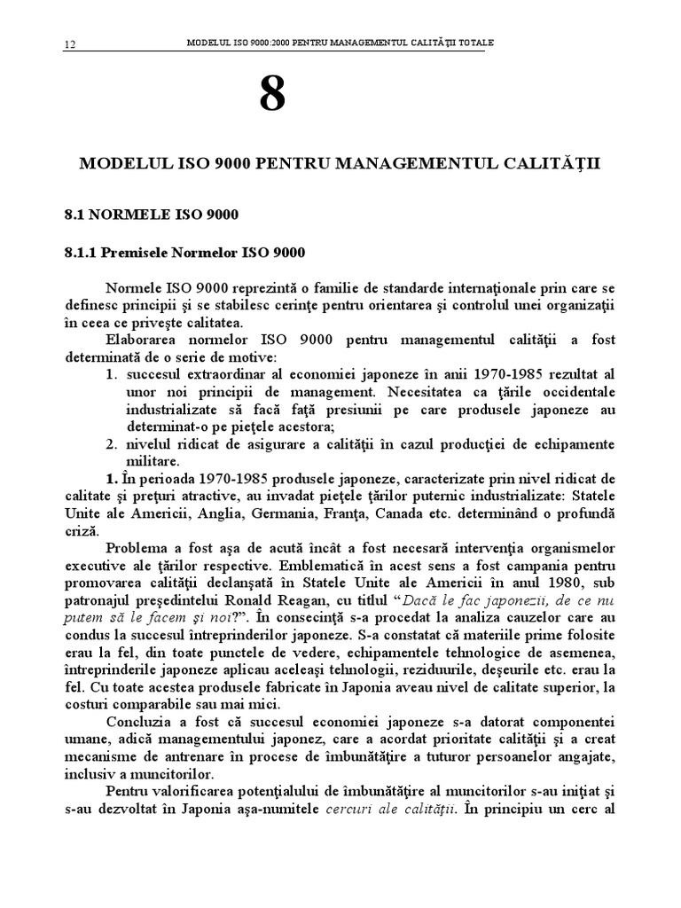Modelul Iso 9000 A4 | PDF