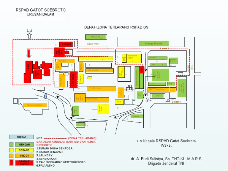 Denah Zona Terlarang RSPAD Gatot Soebroto | PDF