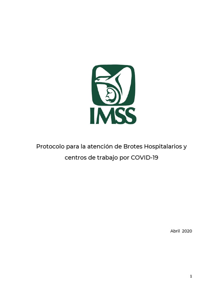 Protocolo para La Atención de Brotes Hospitalarios Por COVID19 | PDF ...