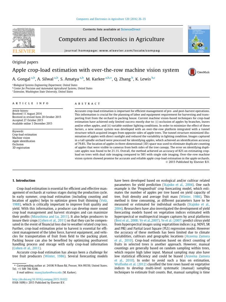 Apple Crop-Load Estimation With Over-The-Row Machine Vision System ...