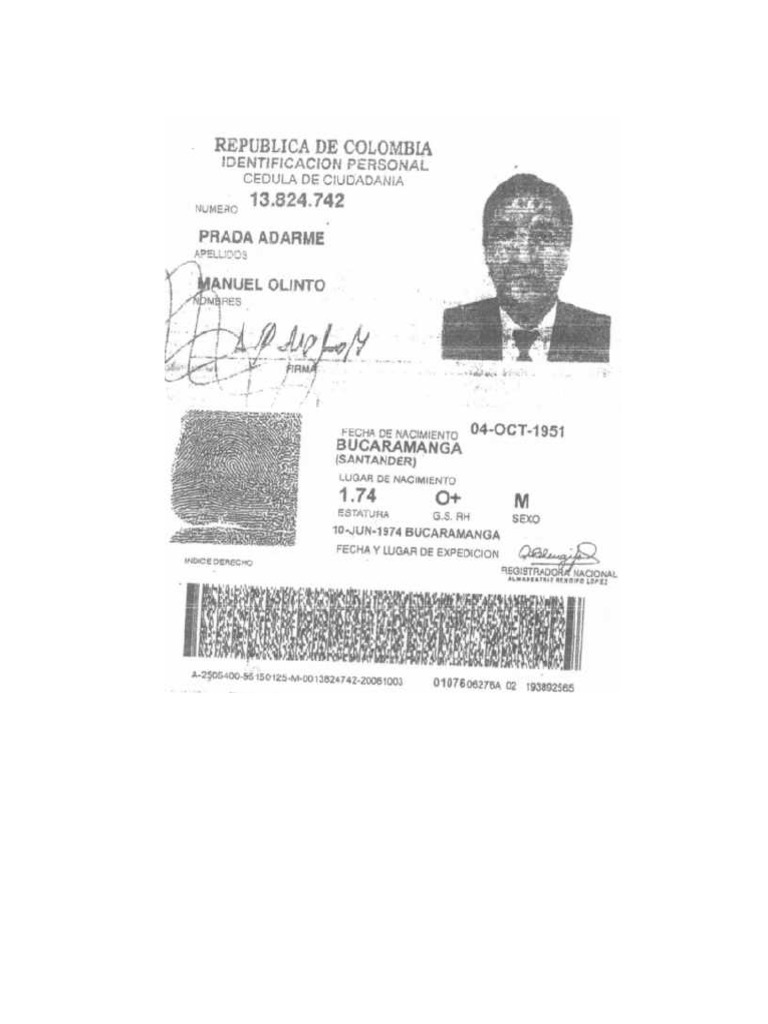 Manuel Olinto Prada Adarme | PDF