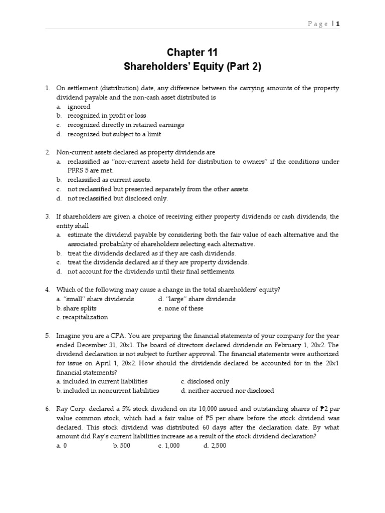 Understanding Property Dividends, Share Splits, and Quasi ...