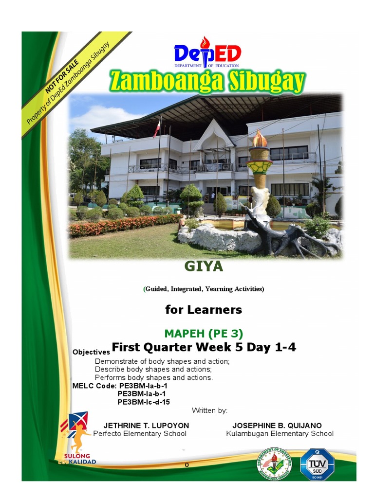 MAPEH PE 3 Q1 W5 Day 1 4 | PDF