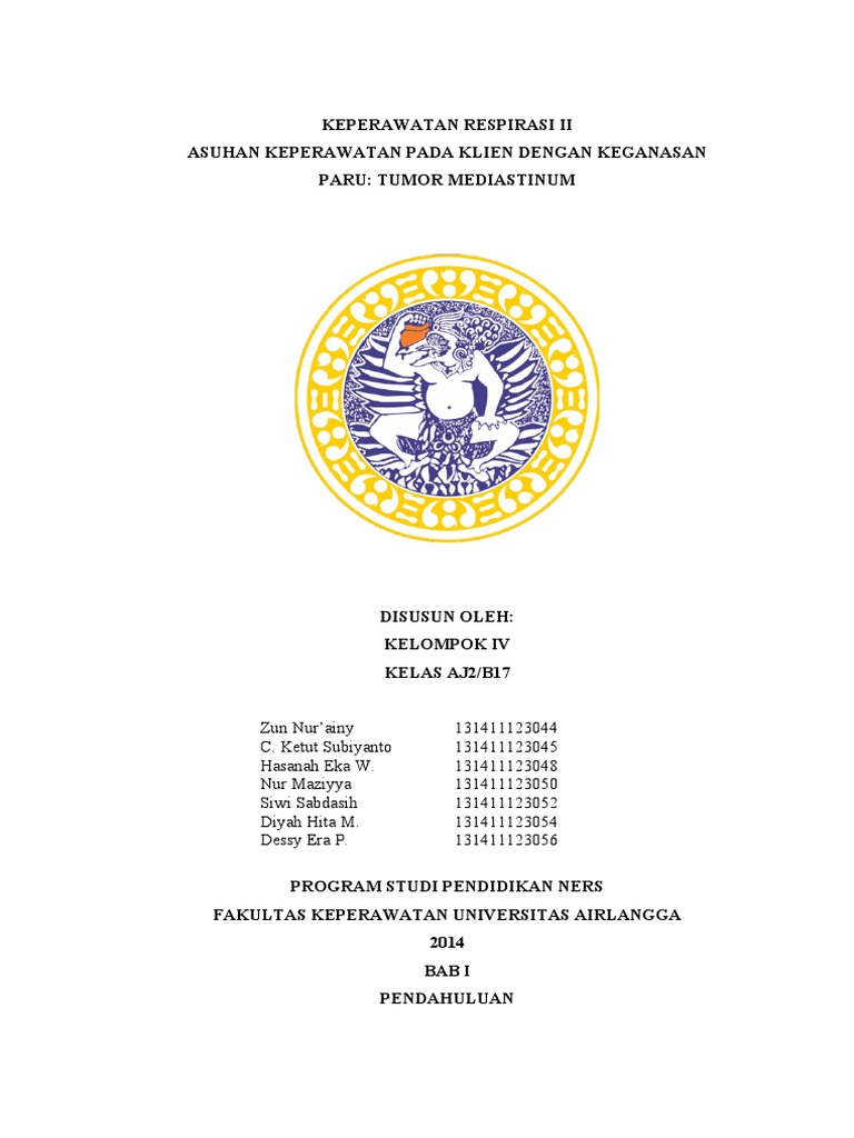 Askep Tumor Mediastinum Edited (Done!) | PDF